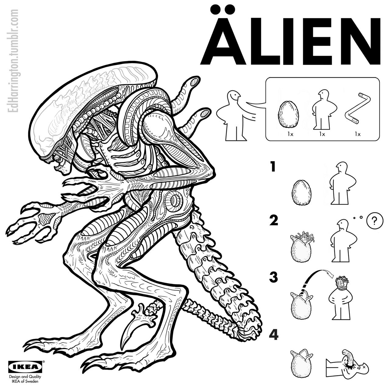 Ícones do Terror com instruções do IKEA | MHD
