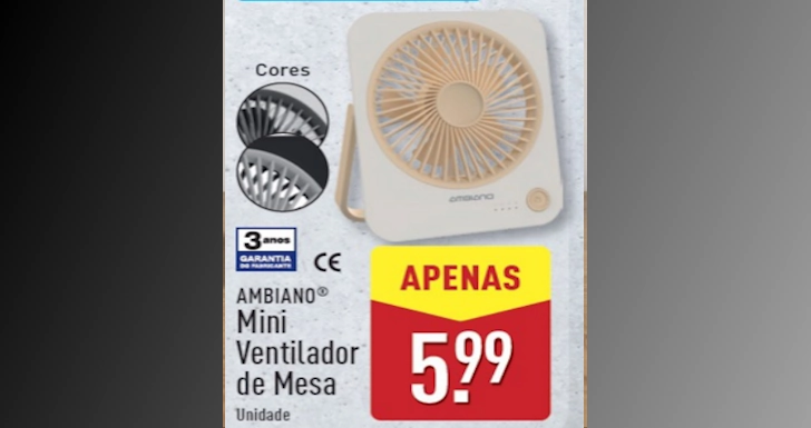Esta Mini ventoinha Do LIDL S Custa 5 99 Euros E Vai Voar Das Prateleiras